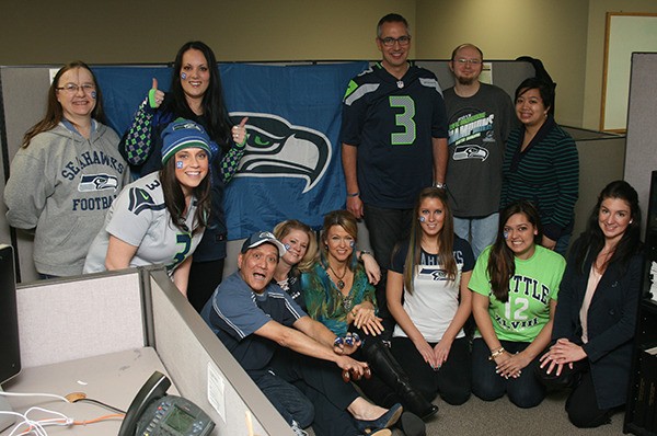 Reporter staffs show their support for Seahawks | Redmond Reporter