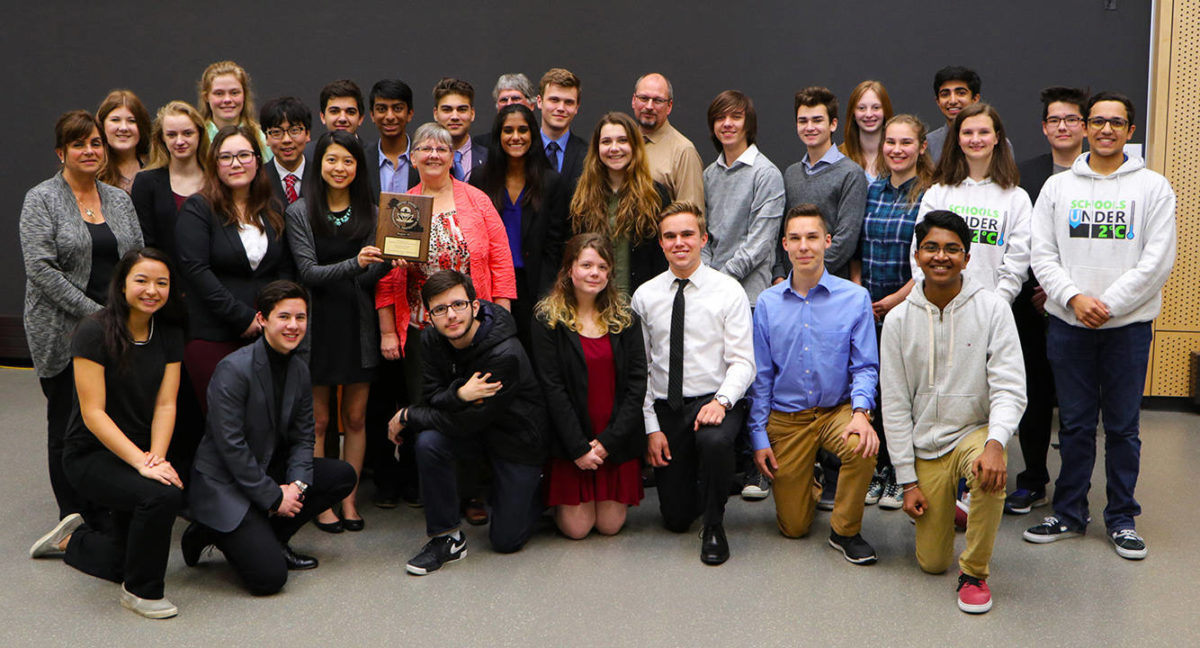 Tesla STEM students honored, talk shop on reducing CO2 emissions ...