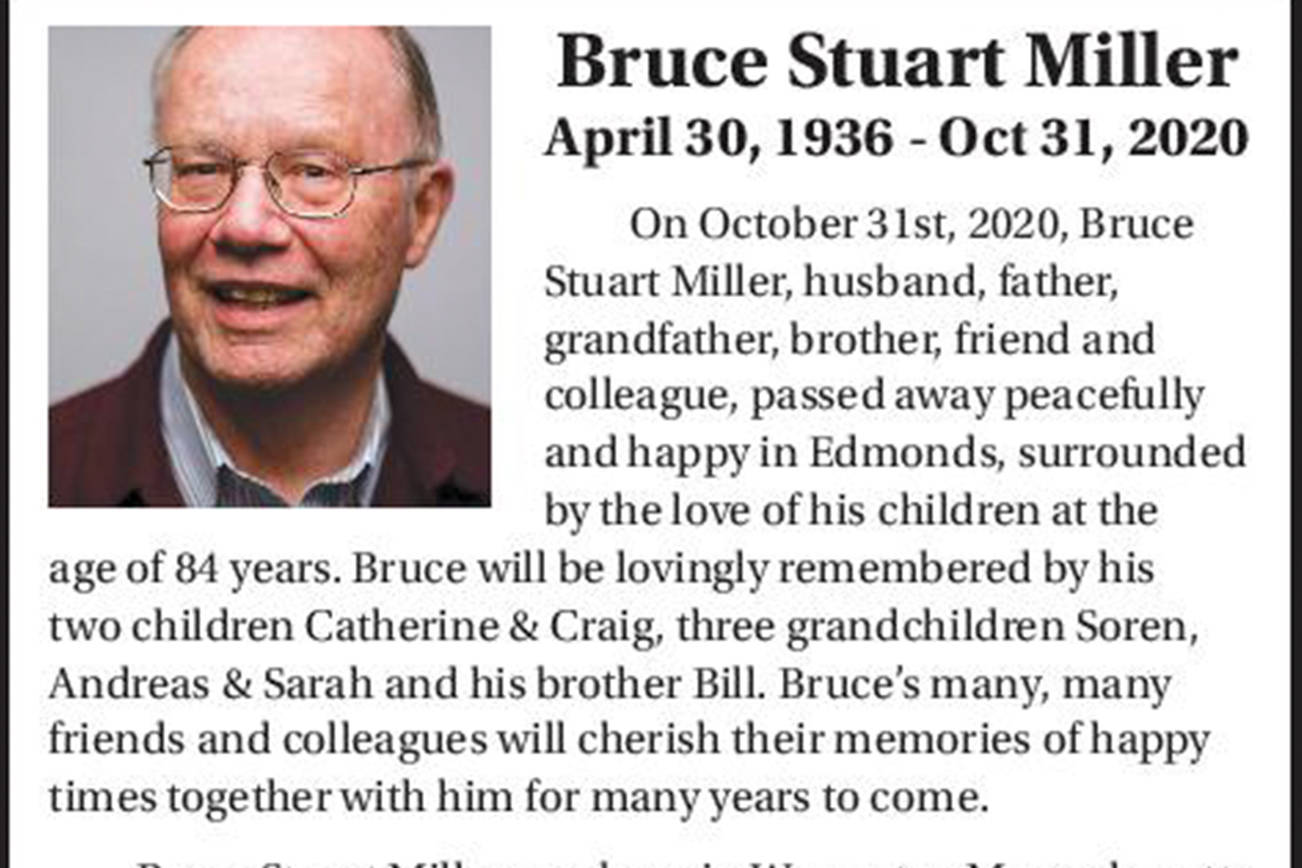 Bruce Stuart Miller | Obituary | Redmond Reporter